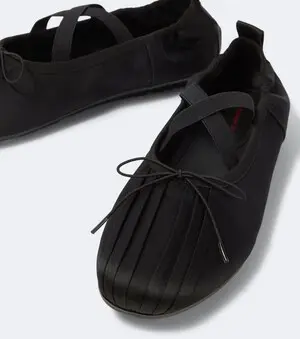 Simone Rocha Grip Satin Ballet Flats