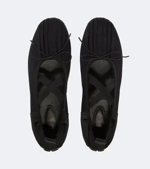 Simone Rocha Grip Satin Ballet Flats