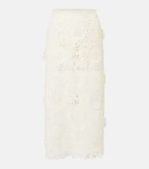 ROTATE BY BIRGER CHRISTENSEN Bridal Lace Pencil Skirt