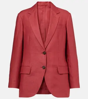 Brunello Cucinelli Hemp And Linen Gabardine Blazer