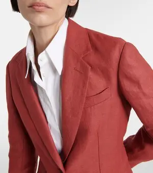 Brunello Cucinelli Hemp And Linen Gabardine Blazer