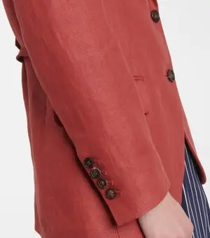 Brunello Cucinelli Hemp And Linen Gabardine Blazer
