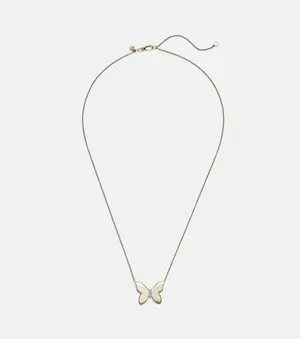 SYDNEY EVAN Butterfly Diamond Pendant Necklace - Gold