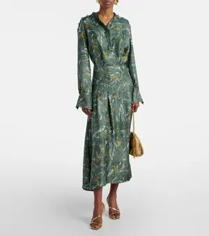 Altuzarra Felicia Studded Silk Maxi Dress