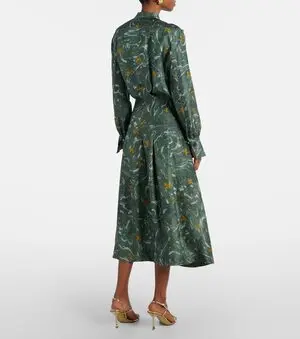 Altuzarra Felicia Studded Silk Maxi Dress