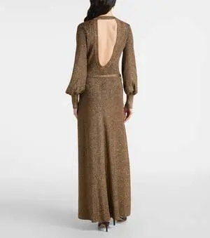TOM FORD Open-back Maxi Dress - Metallic