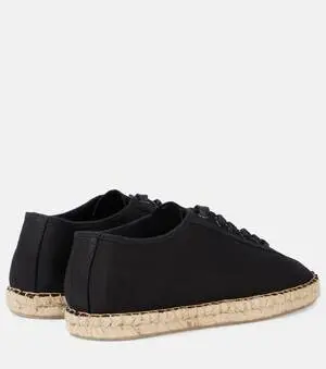 LEMAIRE Linoleum Lace-up Espadrilles - Black