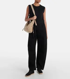 LEMAIRE Linoleum Lace-up Espadrilles - Black