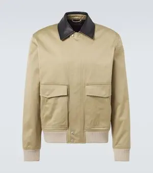 WALES BONNER Shade Cotton Sateen Blouson - Beige