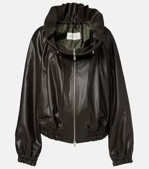 Dries Van Noten Cocoon Gathered Blouson - Green