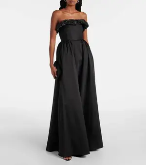 Roland Mouret Ruffled Strapless Gown