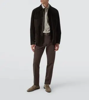 Zegna Leather Field Jacket