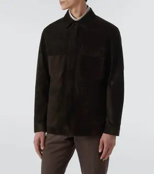Zegna Leather Field Jacket