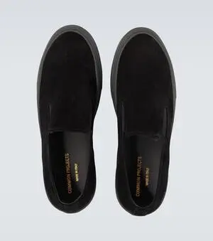 COMMON PROJECTS Suede Slip-on Sneakers - Black