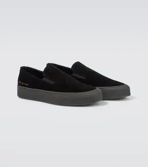 COMMON PROJECTS Suede Slip-on Sneakers - Black