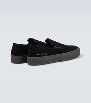 COMMON PROJECTS Suede Slip-on Sneakers - Black