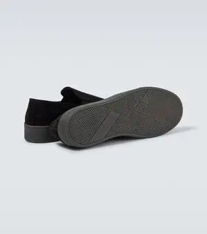 COMMON PROJECTS Suede Slip-on Sneakers - Black