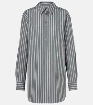 Dries Van Noten Striped Cotton Shirt - Green