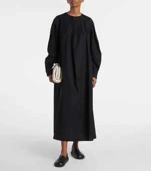 Max Mara Liriche Cotton Poplin Midi Dress