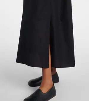Max Mara Liriche Cotton Poplin Midi Dress