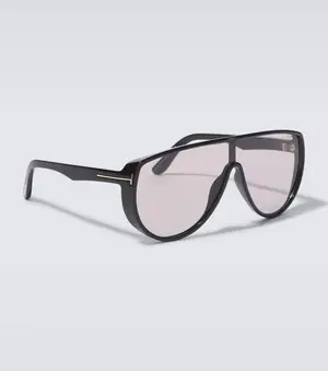 TOM FORD Achilles Aviator Sunglasses - Black