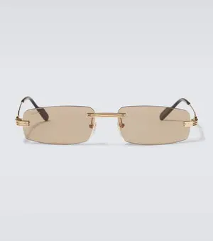 CARTIER Rectangular Sunglasses - Brown