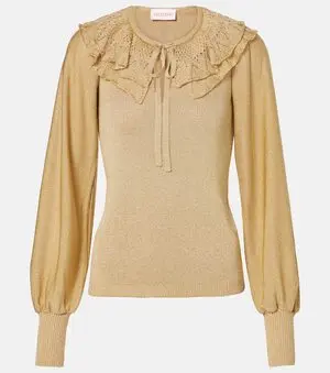 Valentino Garavani Metallic Sweaters For Women