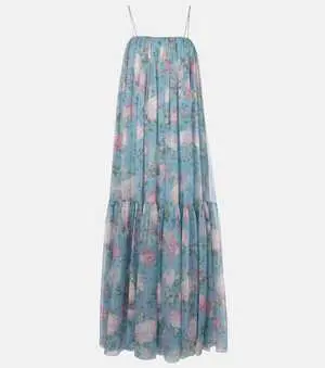 Chloé Floral Silk Muslin Maxi Dress