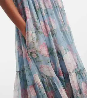 Chloé Floral Silk Muslin Maxi Dress