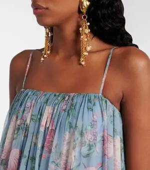Chloé Floral Silk Muslin Maxi Dress