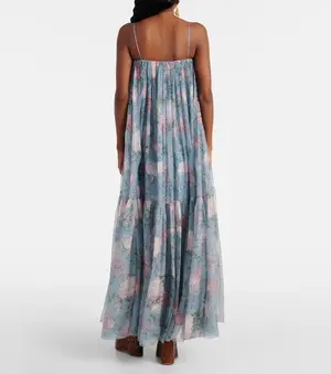 Chloé Floral Silk Muslin Maxi Dress