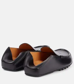 TOD'S Leather Driving Shoes - Black