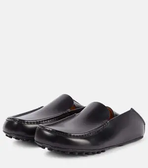 TOD'S Leather Driving Shoes - Black