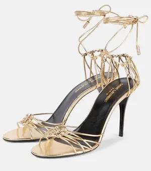 Saint Laurent Babylone 90 Leather Sandals
