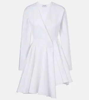 Alaïa Asymmetric Cotton Minidress