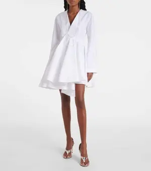 Alaïa Asymmetric Cotton Minidress