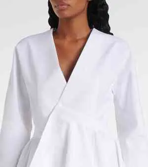 Alaïa Asymmetric Cotton Minidress