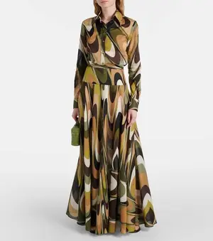 Emilio Pucci Onde Cotton Muslin Shirt