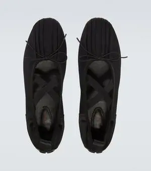 Simone Rocha Grip Satin Ballerina Flats