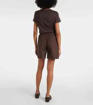 Max Mara Haway Cotton Poplin Shorts