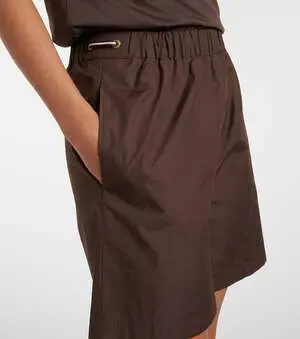 Max Mara Haway Cotton Poplin Shorts