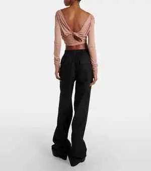 Rick Owens Jade Jersey Crop Top