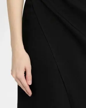 A.L.C. Sylvie Halter Midi Dress - Black