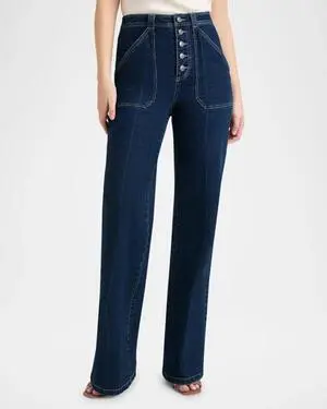 Cinq À Sept Benji Tailored Jeans - Oceane/ivory
