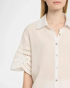 Ramy Brook Shamaya Embroidered Shirt