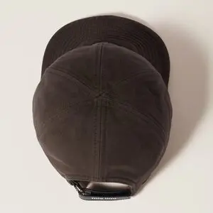 Miu Miu Drill Baseball Cap - Ebony