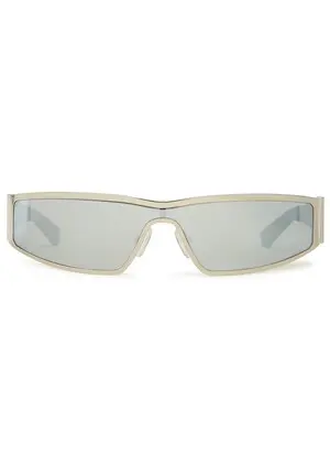 Alexander McQueen Mirrored Mask Sunglasses