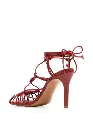 FORTE_FORTE 95mm Slender-heel Sandals - Red