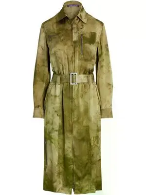 Ralph Lauren Belted Shirt Dress - Green