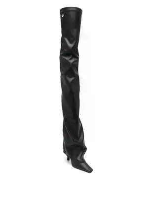 Attico 95mm Robin Over-the-knee Boots - Black